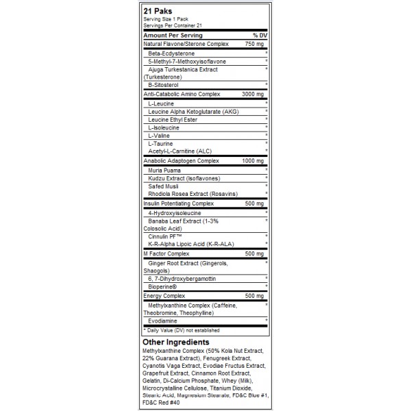 Universal Nutrition - Animal M-Stack 21 packs. - Figh ...